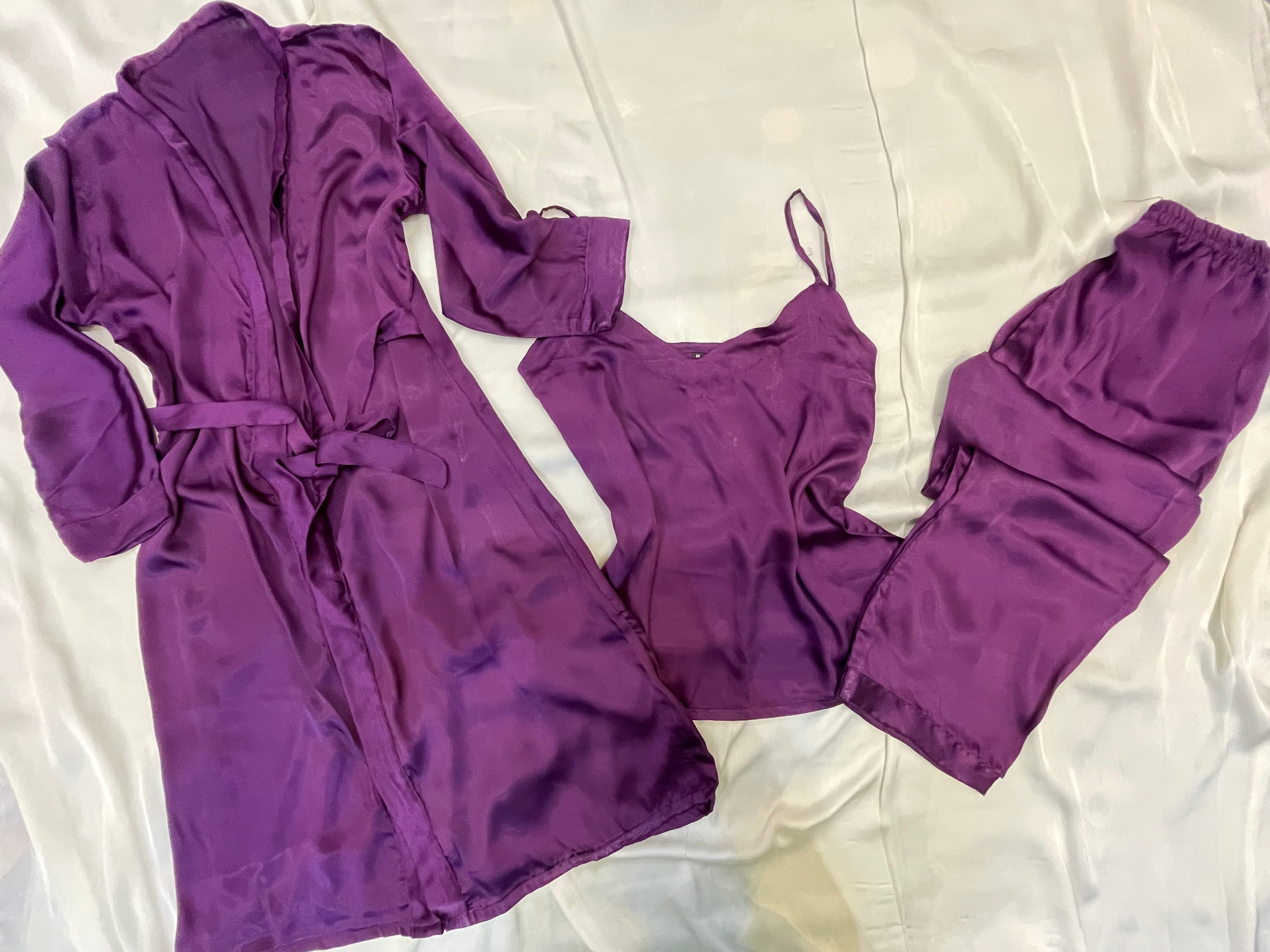 Purple Cami Pajama Gown Set – Melon PK